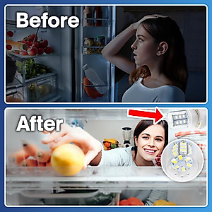 TL HONGPHUC for Frigidaire Light Bulb Replacement KEI D34L Refrigerator Light Bulb 3.5W LED Light Bulb for Frigidaire Kenmore KEL 3418L Refrigerator AC100-265V (Pack 2)