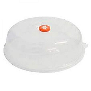 JapanBargain, Japanese Microwave Plate Cover Easy Grip Microwave Splatter Guard Lid With Steam Vent Dishwasher Safe Made in Japan, 9-inch