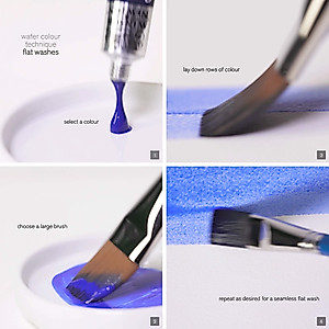 Winsor & Newton Cotman Watercolor Paint Set, Palette Pocket Set, 12 Half Pan w/ Brush