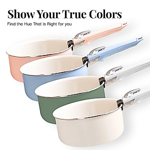 GOTHAM STEEL 18 Pc Removeable Handle Pots and Pans Set Non Stick, Kitchen Cookware Sets, Ceramic Cookware Set, Non Toxic, Nesting Camping Cookware, Oven and Dishwasher Safe - Blue