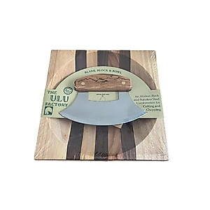 Alaskan Knife Chopping Board With Large Bowl, Seaplane Scene