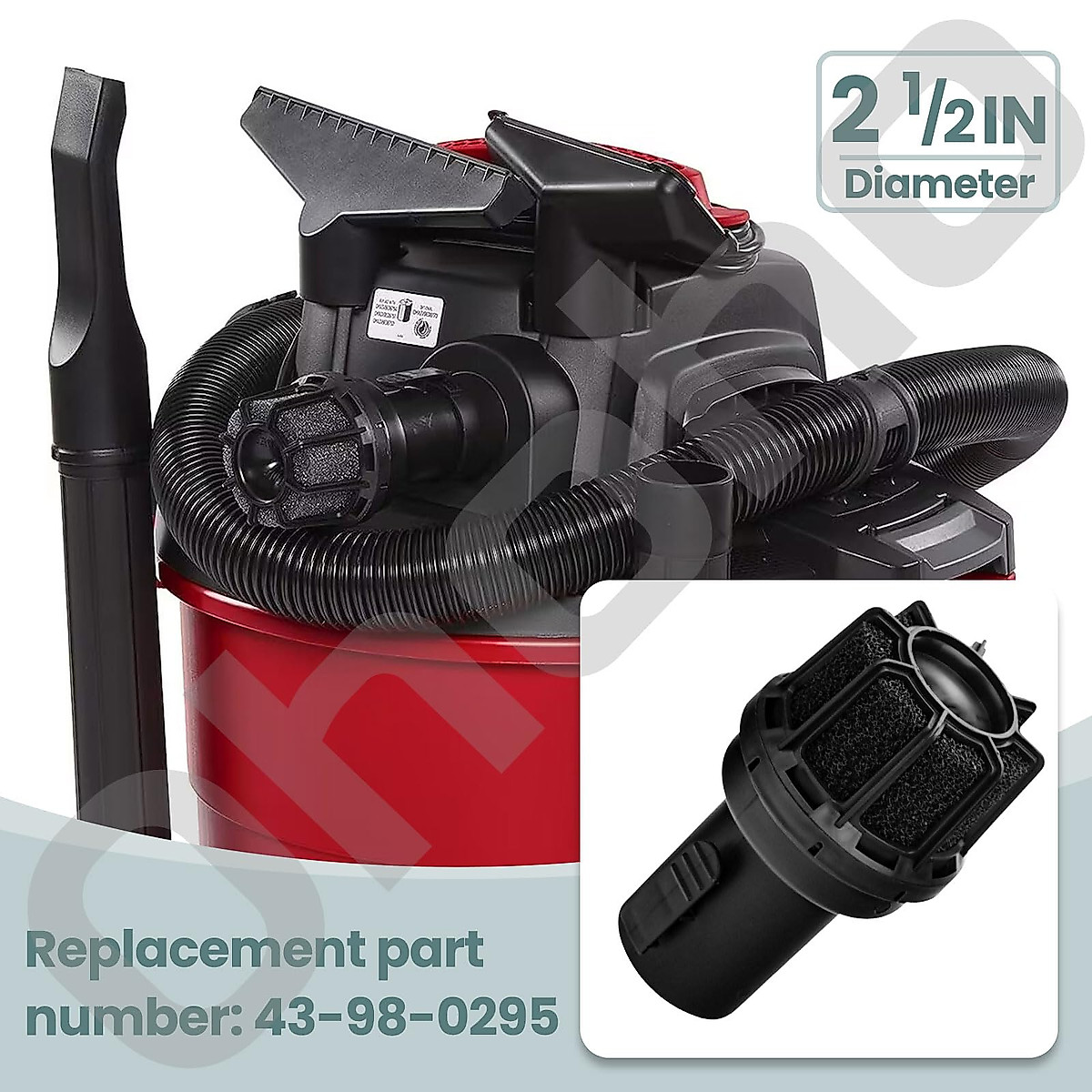 2-1/2 In CMXZVBE38660 Muffler Diffuser Wet/Dry Vac Attachment - by Ohoho - Compatible with Craftsman Shop Vacuums Diffuser - Fits model 113170660,113179715,11317099,113177621