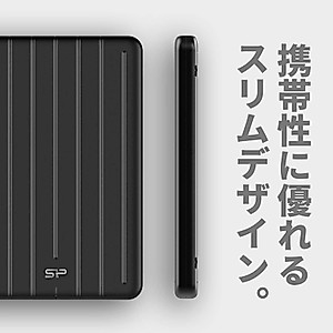 Silicone Power B75pro External SSD 2TB USB 3.1 Gen2 Type-C High Speed Transfer Read: 520MB/s Shockproof PS4 Operation Confirmed