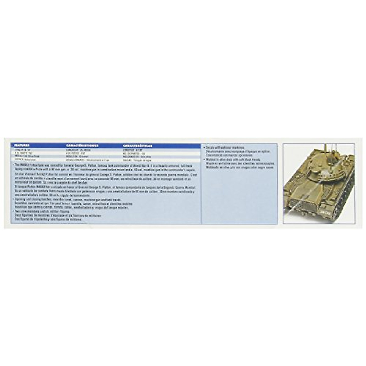 Monogram Revell 1:35 M48A2 Patton Tank, Green