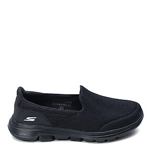 Skechers Women's Go Walk 5 Sneaker, Black, 8.5 Wide