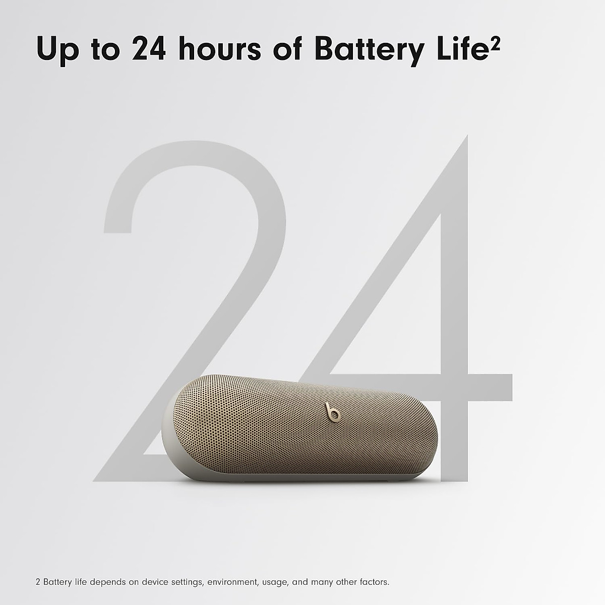 Beats Pill - Bluetooth Speaker and Portable Wireless Charger via USB-C - Up to 24 Hours Battery Life, IP67 Water Resistant, Apple & Android Compatible, Built-in Microphone – Campagne Gold (Renewed)
