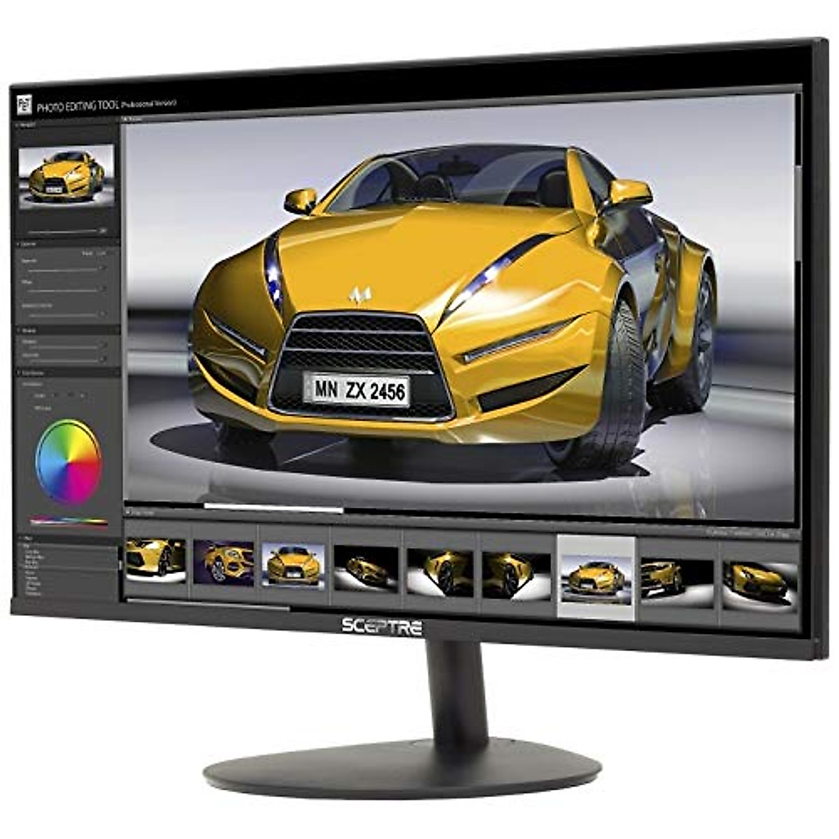 Sceptre 22" Frameless Ultra Thin 1080P LED Monitor Up to 75Hz HDMI VGA Speakers, Freesync Compatible Machine Black 2020 (E225W-1920RS)