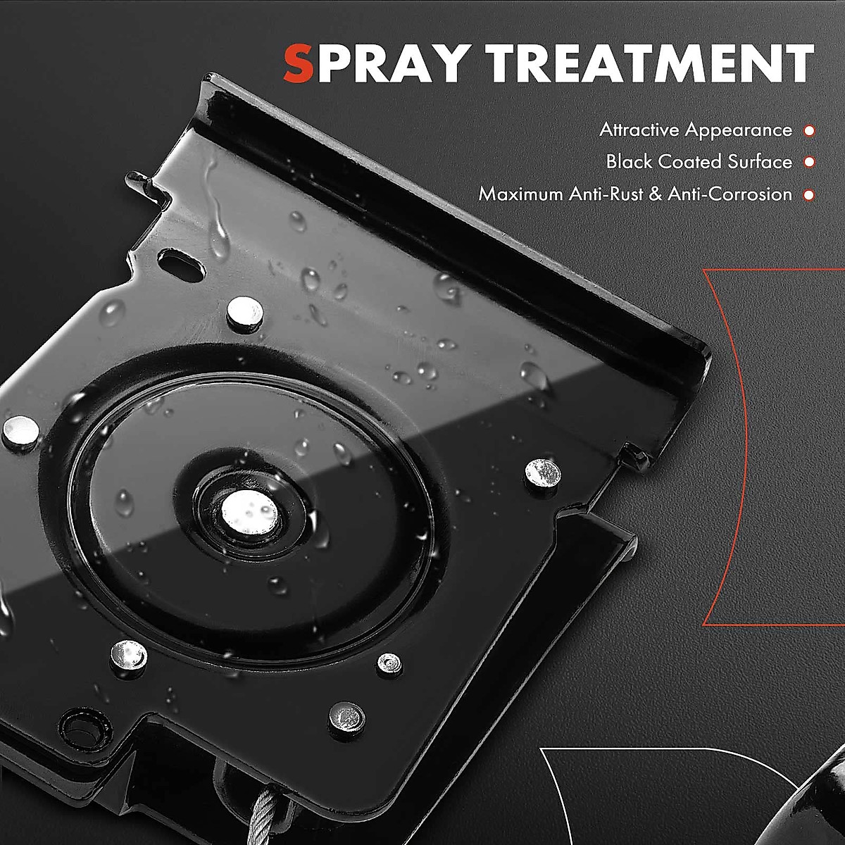 A-Premium Spare Tire Hoist Assembly Tire Winch Carrier Holder Compatible with F-250 Super Duty 2008-2016 F-350 Super Duty with SRW 2008-2016 Replaces# BC3Z1A131A, 7C3Z1A131A