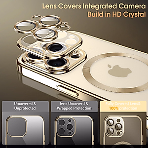 DOSNTO Magnetic for iPhone 13 Pro Max Case with MagSafe [ Integrated Camera Protecion] Translucent Matte Soft Slim Cover, 10FT Military Grade Drop Tested [Anti-Scratch] Wireless Charging