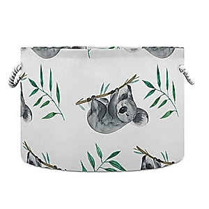 xigua Cotton Rope Basket Koala Bamboo Baby Laundry Basket Blanket Kids Toy Storage Basket Glove Box