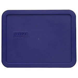 Pyrex 7211-PC Navy Blue Plastic Rectangle Replacement Storage Lid, Made in USA
