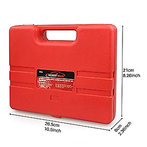 SEKETMAN 50-Piece 1/4" Inch Drive Deep And Shallow Impact Socket Set, SAE/Metric(5/32-Inch to 9/16-Inch and 4-15mm),CR-V-50BV30