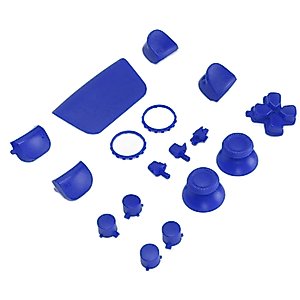 Key Replacement Shell, Transparent Portable Durable Sensitive Buttons Replacement Button Set for PS5 Gamepad Handle Accessories for PS5 Controller(blue)