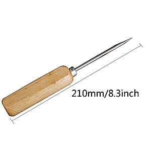Ice Pick,1 Pcs Puer Puerh Tea Knife Needle Stainless Steel Ice Pick Tea Knife Needle Professional Tool for Restaurant Bar Home JfwuHap