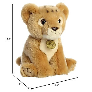 Aurora® Adorable Miyoni® Tots Lion Cub Stuffed Animal - Lifelike Detail - Cherished Companionship - Brown 8.5 Inches