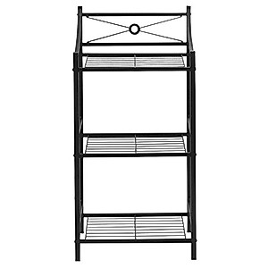 Sorbus Bathroom Storage Shelf, 3-Tier Freestanding Toilet Storage Shelves — Display Bath Essentials, Planters, Books (3-Tier)