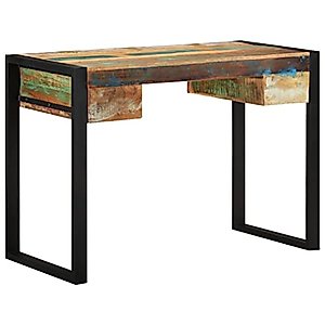 WEHUOSIF Desk,Computer Desk,Study Table,Bedroom Table, Corridor Table,Vintage Style,Hall Table,for Bedroom, Study, Office,Kitchen,Entrance,Apartment, Solid Reclaimed Wood