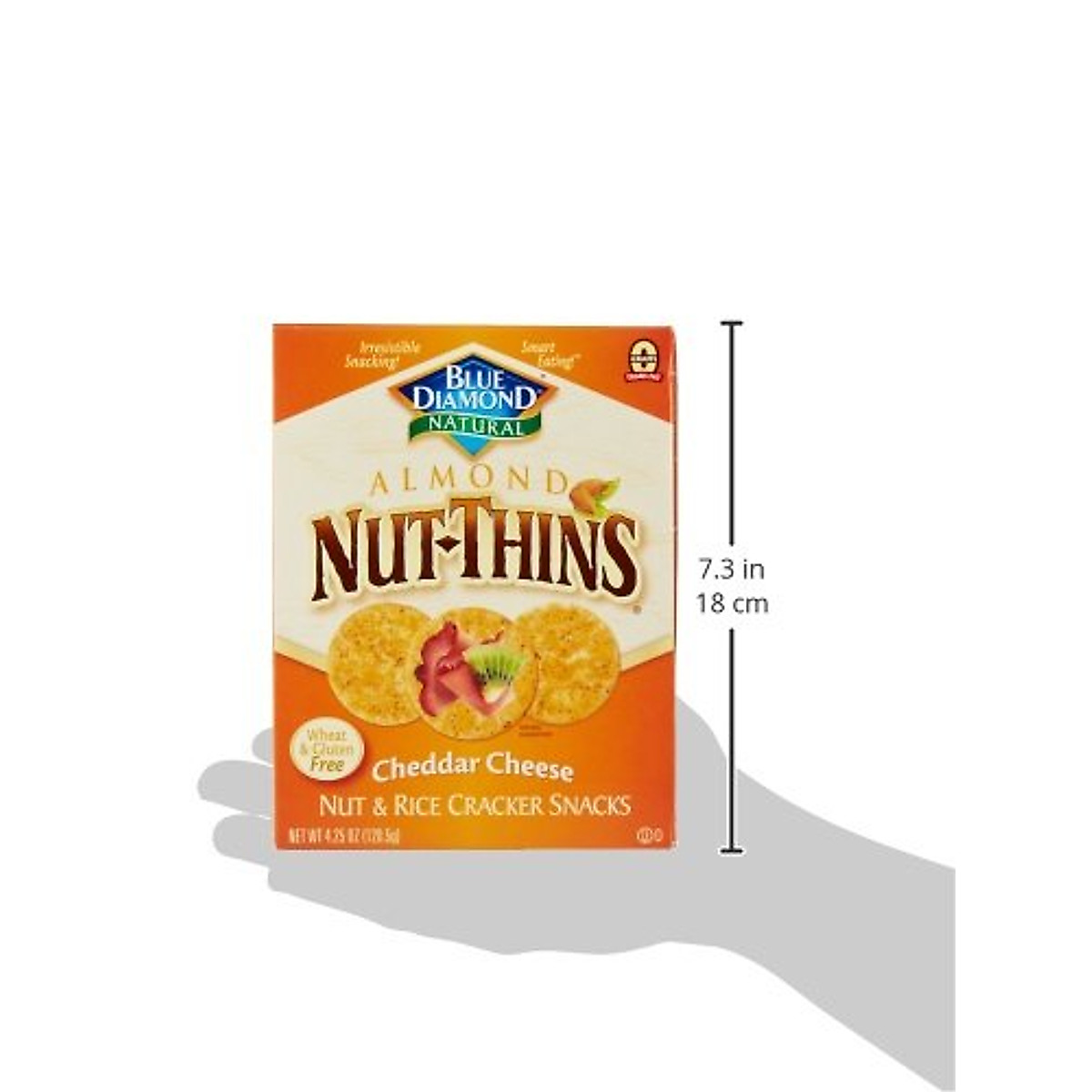 Blue Diamond Almond Nut Thins, Cheddar Cheese, 4.25 Oz