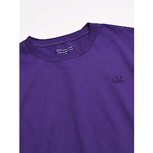 Champion Mens Classic T-shirt, Everyday Tee For Men, Comfortable Soft (Reg. Or Big & Tall), Purple Pr, Small US