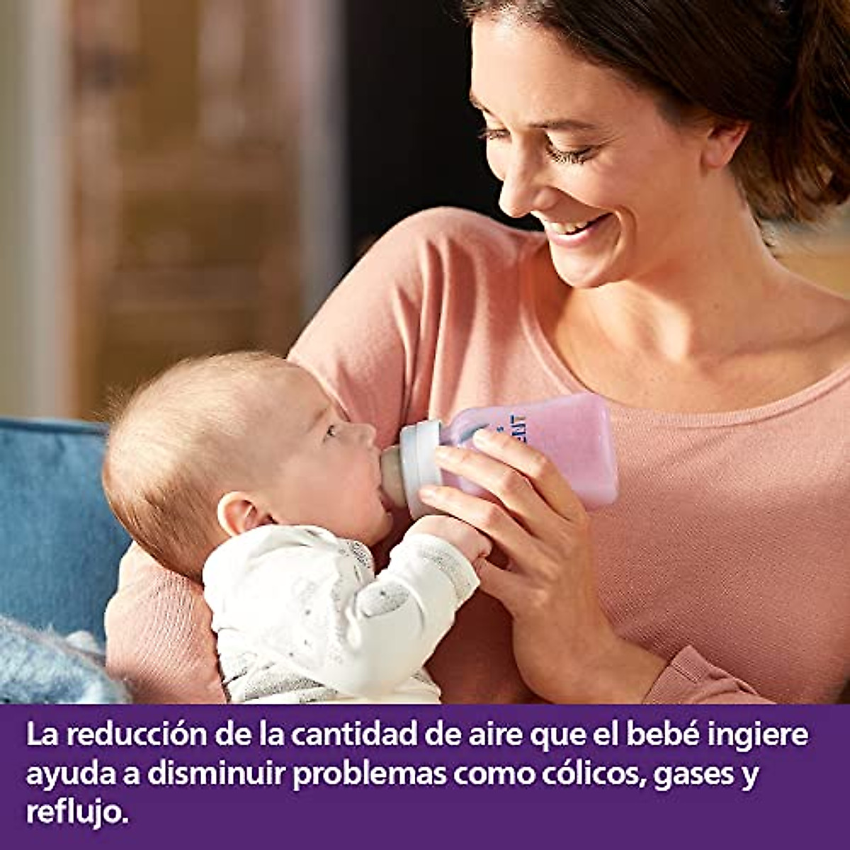 Philips AVENT Anti-colic Baby Bottle with AirFree vent Beginner Gift Set Pink, SCD393/04