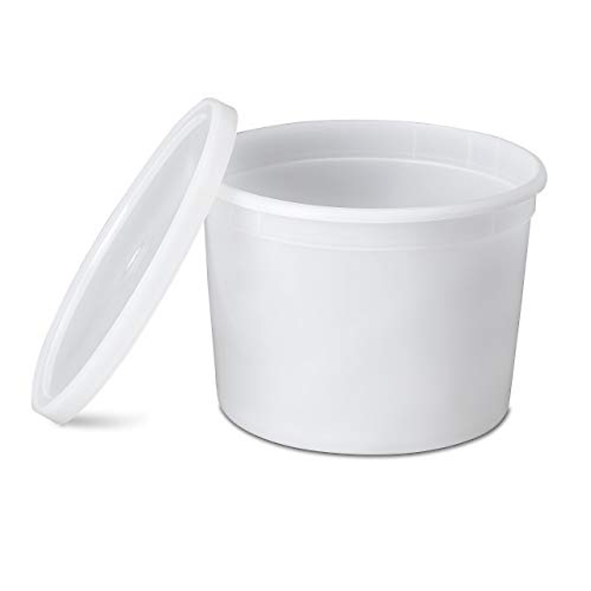 Deluxe 64oz Deli Food Storage Containers Designed for Fridge and Freezer (10 Pack)