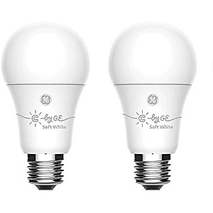GE Lighting CYNC Smart LED Light Bulbs, Bluetooth and Wi-Fi Enabled, Alexa and Google Assistant Compatible, Soft White (2 Pack) Packaging May Vary