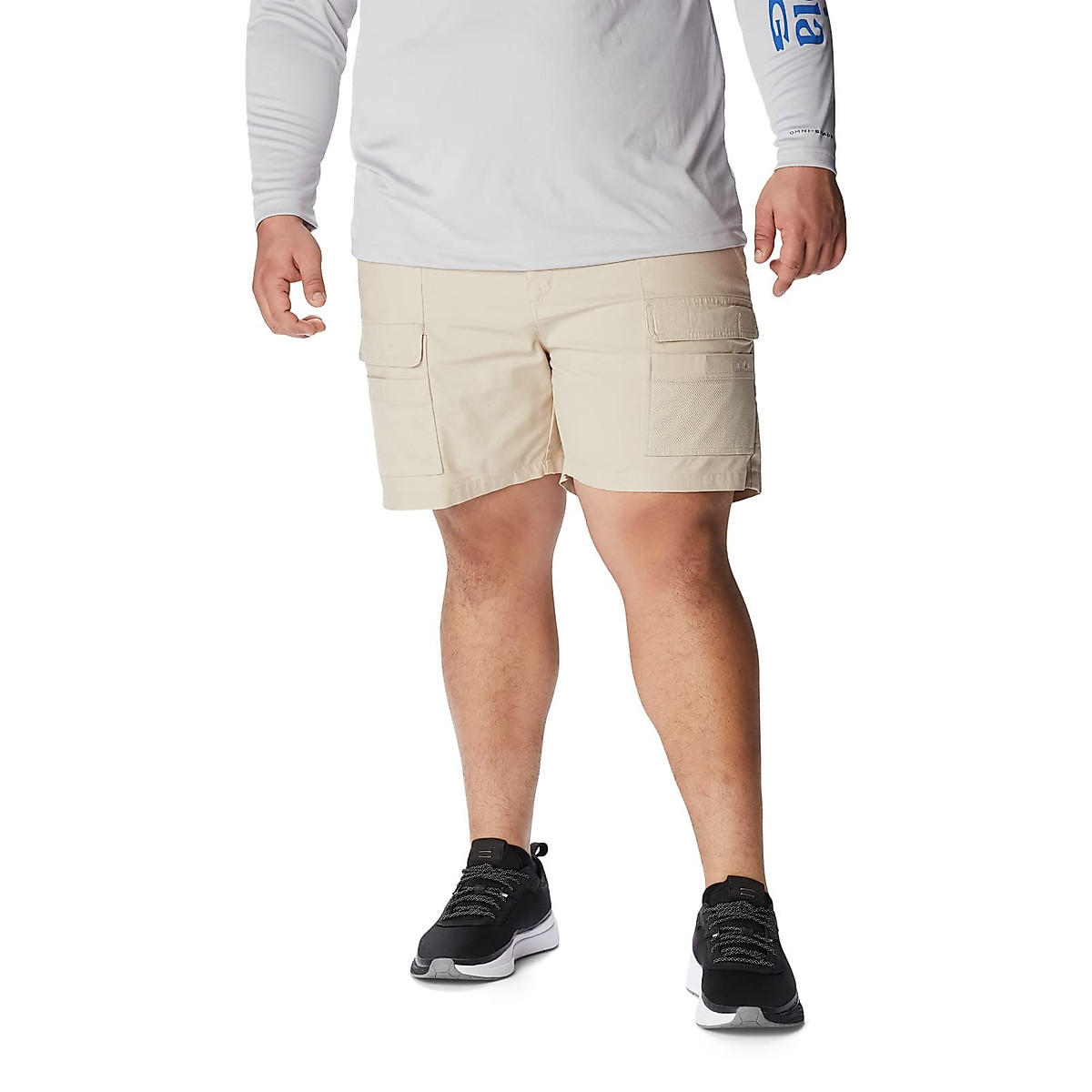 Columbia Men's Half Moon Iii Short, Fossil, 5X x 8