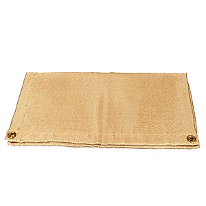 Icegrey Square Fire Pit Mat Grill Mat Deck Protector for Outdoor Camping Stove Patios BBQ Smoker Grass Lawn Protection, Gold, 20x18 inch