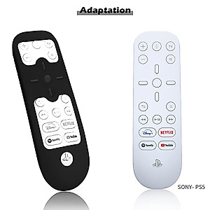 Liphontcta Silicone Protective Case Compatible for Sony ps5 Remote Skin case, Silicone Sleeve for Sony PS5 Remote Control, Shock Absorption Washable, Glow in The Dark for ps5 Remote Cover (Glowing Blue)