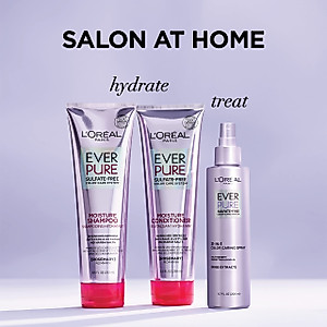 L’Oréal Paris EverPure Moisture Sulfate Free Conditioner, Hair Care for Color-Treated Hair with Rosemary Botanicals, 11 Fl Oz