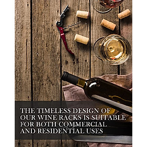 di prima usa Wine Rack Countertop – 2 Bottle Wine Holder for Table in Light Brown Metal