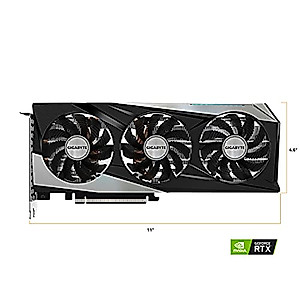 Gigabyte GeForce RTX 3060 Ti Gaming OC PRO 8G (REV3.0) Graphics Card, 3X WINDFORCE Fans, LHR, 8GB 256-bit GDDR6, GV-N306TGAMINGOC PRO-8GD R3 Video Card