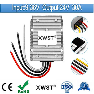 DC DC Stabilizer 9V-36V to 13.8V Boost Buck Converter 30A 414W Waterproof Automatic Voltage Regulator Auto Step Up Down 13.8V Volt Transformer Module