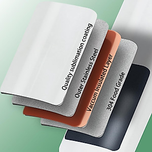 SAPVRIT 4 Pack Flat Edge Sublimation Tumblers 20 Oz Skinny Straight, Stainless Steel Sublimation Tumblers Blank, Insulated Tumbler Sublimation (4 PACK 20OZ FLAT EDGE)