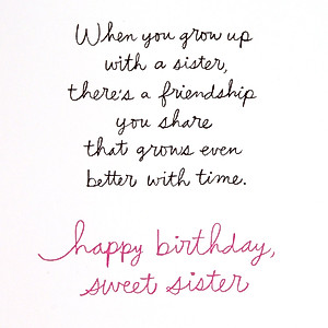 Hallmark Signature Birthday Card for Sister (Butterflies)