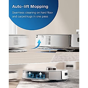 ECOVACS DEEBOT T20 Omni Robot Vacuum and Mop, Hot Water Mop Washing, Self-Emptying, Hot Air Drying, 6000Pa Suction, OZMO Turbo Spinning Mop with Auto Mop Lift, Obstacle Avoidance, YIKO Voice Assistant