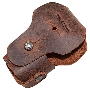 Hide & Drink, Leather iPhone Charger Holder/Cord Organizer/Travel Essentials/Phone Accessories, Handmade Includes 101 Year Warranty :: Bourbon Brown