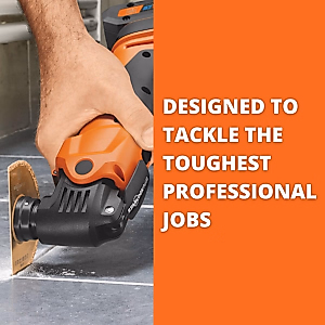 Fein Cordless MultiMaster AMM 500 Plus Top 4 Ah AS for Interior Construction and Renovation - Starlock Plus Mount, QuickIn System, Constant Speed, Metal Drive Head - 71293861090