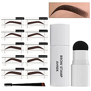 Eyebrow Stamp Stencil Kit Brow Stamp with Reusable Eyebrow Stencil Kit Eye Brow Stamping Kit Eyebrow Stamp Dark Brown