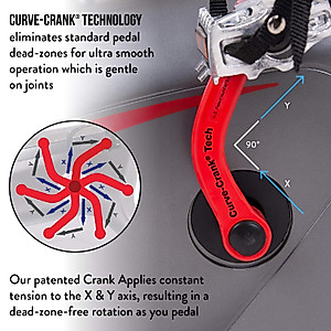 Body Rider BCY6000, Indoor Upright Bike with Curve-Crank Technology, Rear Flywheel, Grey/Black/Red