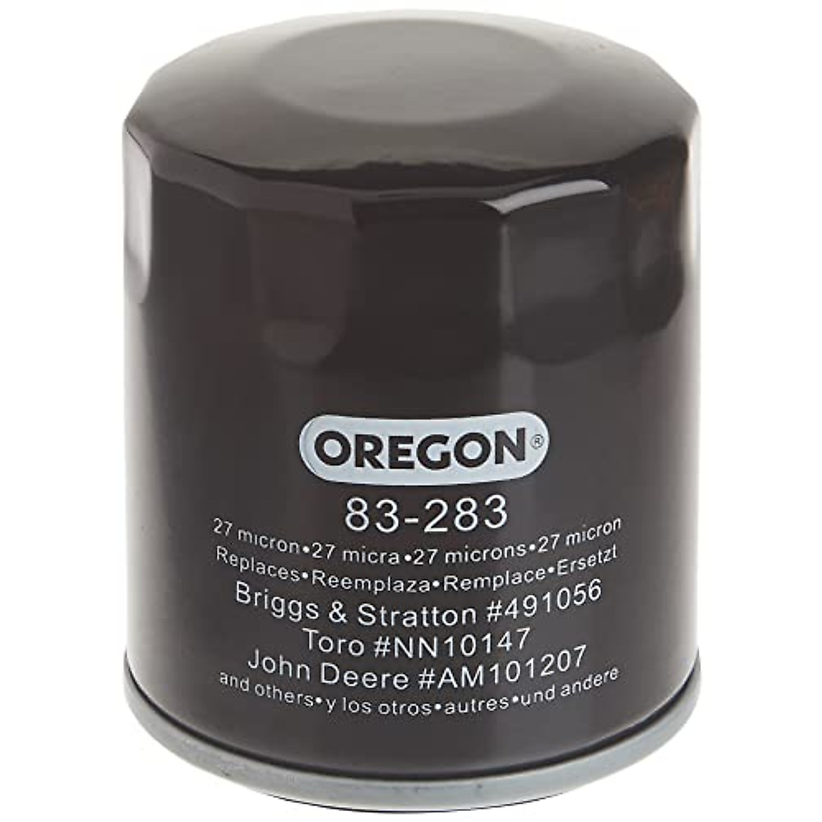 Oregon 83-283 Oil Filter Replaces Briggs & Stratton 491056, Kohler 52-050-02-S, Black