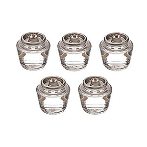 D'light Online HD15 Liquid Votive Fuel Cells 15 Hour Disposable Liquid Disposable in Clear Plastic Fuel Cells Liquid Paraffin in Easy to Open Packaging- Set of 96