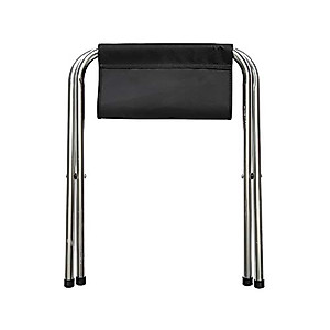 Stansport Folding Camp Stool (G-613-S) 15.7" L x 12.8" W x 15" H