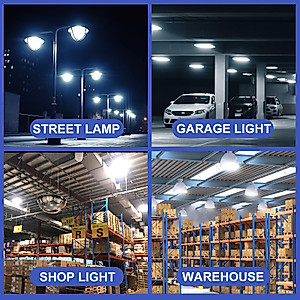 2 Pack 400W Equivalent Led Corn Light Bulb, 6000 Lumen 6000K Daylight 50W LED Corn Lamp, E26/E27 Medium Base for Indoor Garage Factory Warehouse Backyard 85V-265V