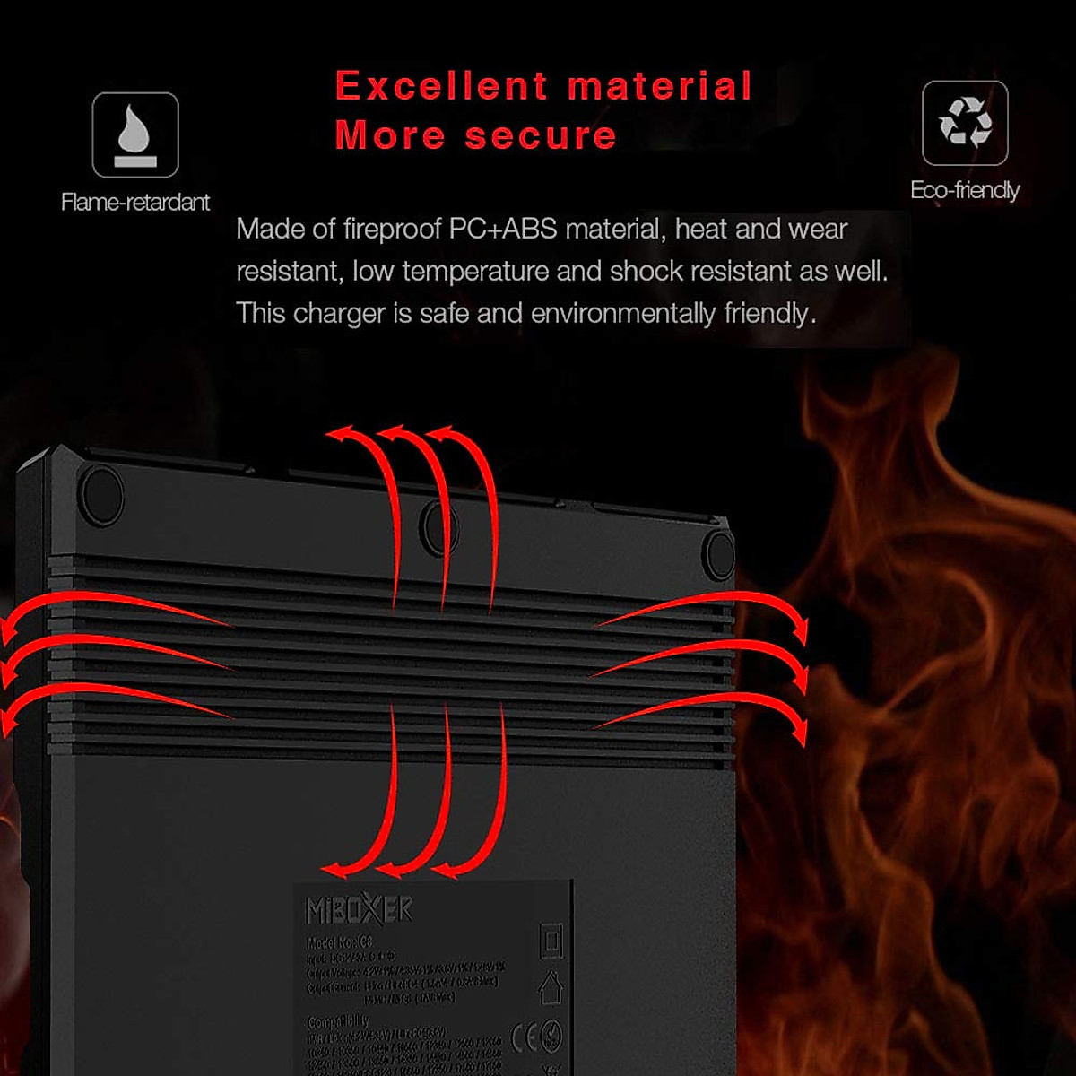 MiBOXER 18650 Battery Charger, 8-Bay Smart Charger with Automatic LCD Display, Fast Charge Rechargeable Li-ion LiFePO4 Ni-MH Ni-Cd AA AAA C 21700 26650 13650 16340 18350 18700 RCR123