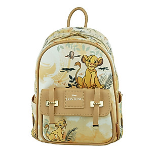 Disney The Lion King Simba and Nala Wondapop 11 Inch Vegan Leather Mini Backpack