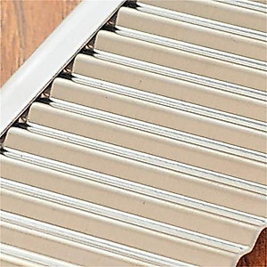 Multifunctional Potato Wavy Edged Knife , Stainless Steel Mezzaluna Chopper salad Rocker Knife Potato Slicer Chopper French Fry Maker Cutter circular cutter Gadget Vegetable Fruit Cutting (1 pcs)