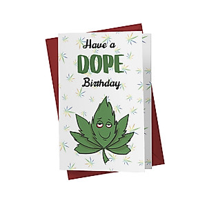 Karto Funny Marijuana Birthday Card for Men and Women - 5.5 x 8.5 Inches - Envelope Included