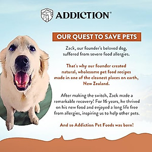 Addiction Wild Kangaroo & Apples - Dry Dog Food - Limited Ingredient Novel Protein - Muscle and Weight Management - Grain-Free - Ideal for Dogs with Food Allergies - Crafted in New Zealand 4lb