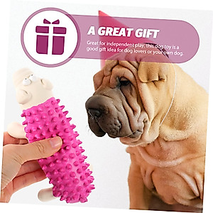 Milisten Pet Latex Toys Dog Molar Plaything Dog Chew Plaything Dog Squeaky Toy Latex Pet Toy Vocalizing Dental Care Toy Interactive Puppy Toy Dog Molar Toy Puppy Chew Toy Dog Supply